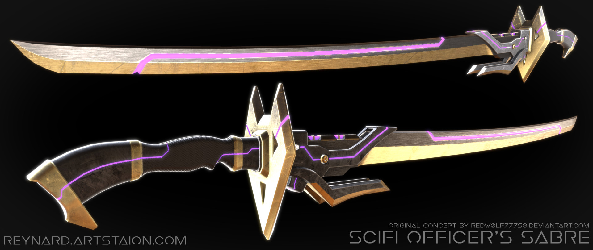 ArtStation - Scifi Officer's Sabre