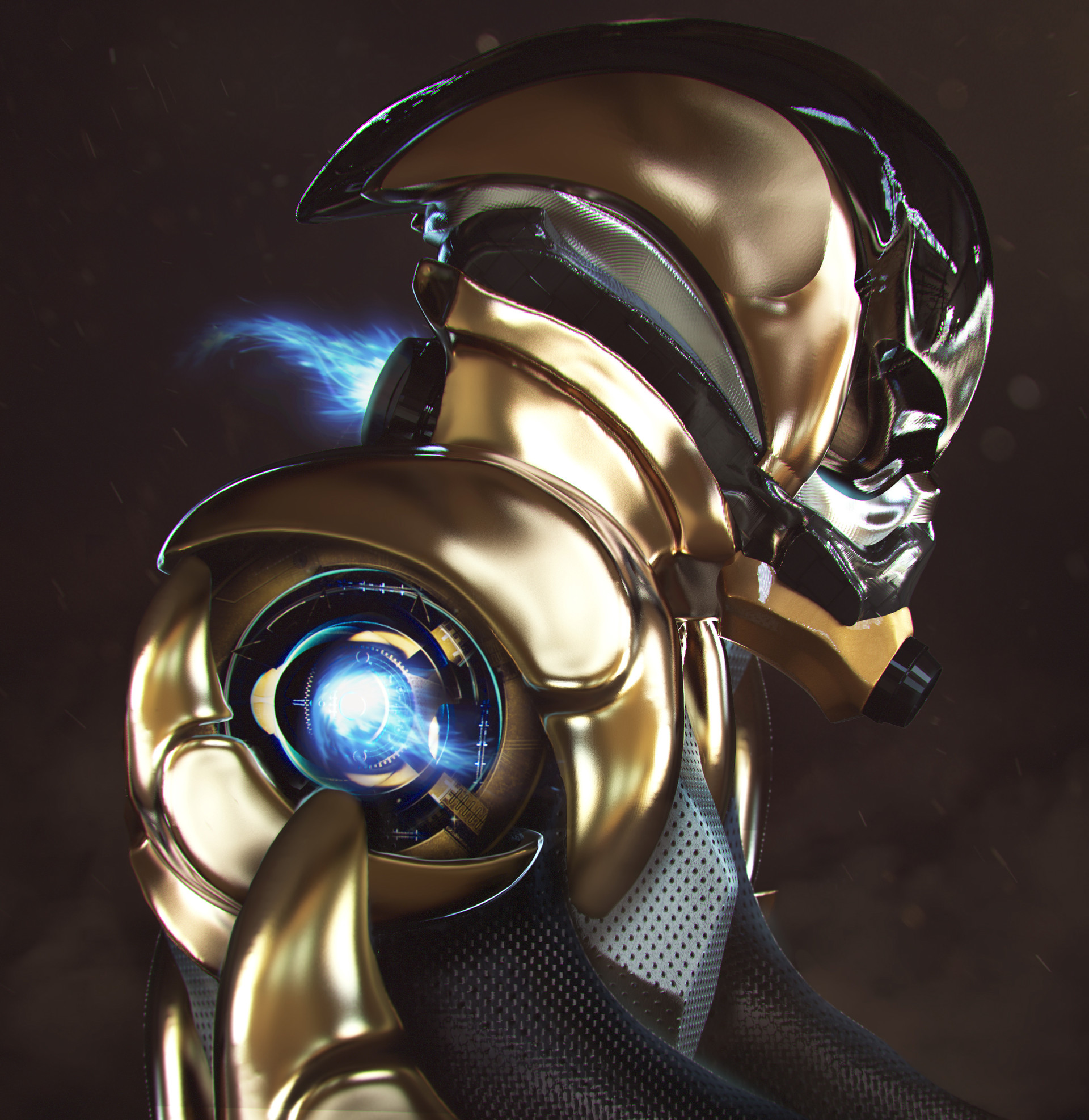 ArtStation - "Armored Figher Machine"- 3d Concept Design