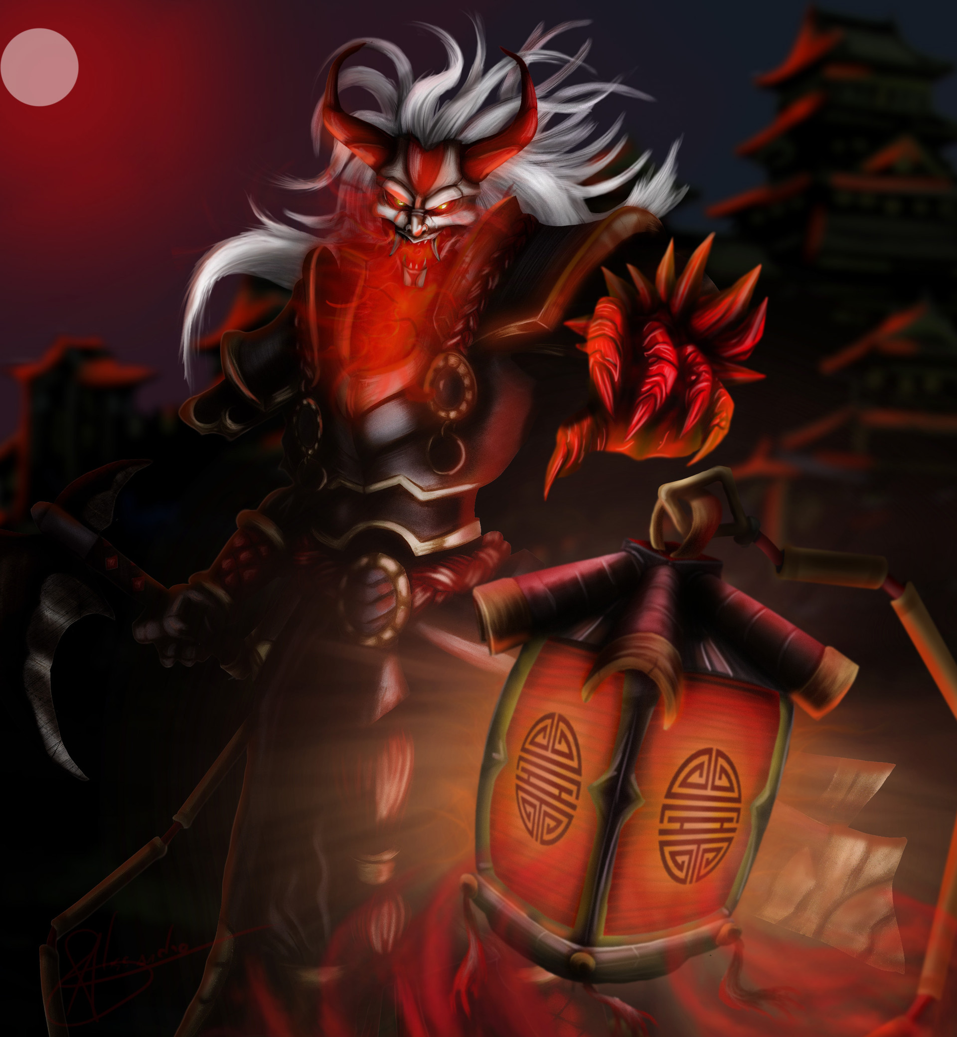 ArtStation - Blood moon Thresh