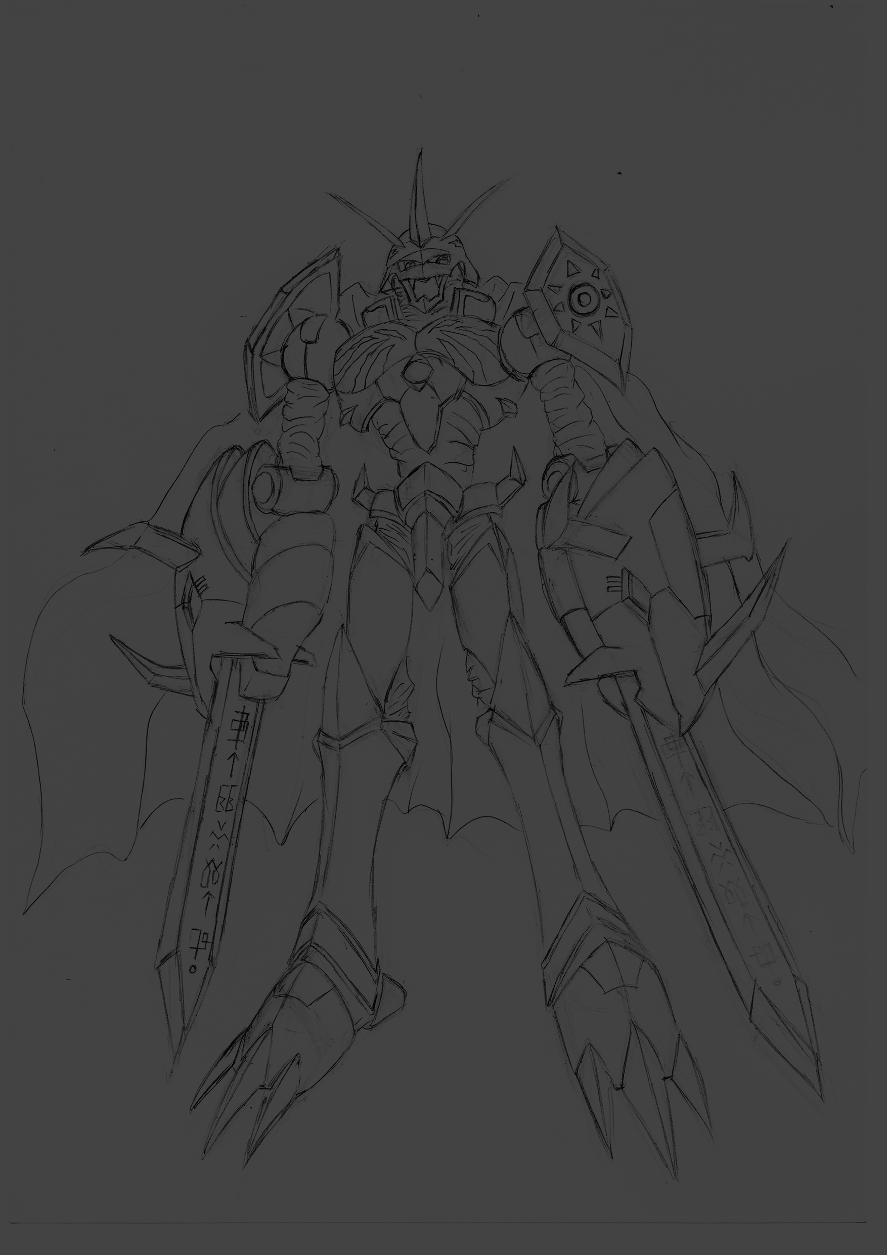 omnimon coloring page