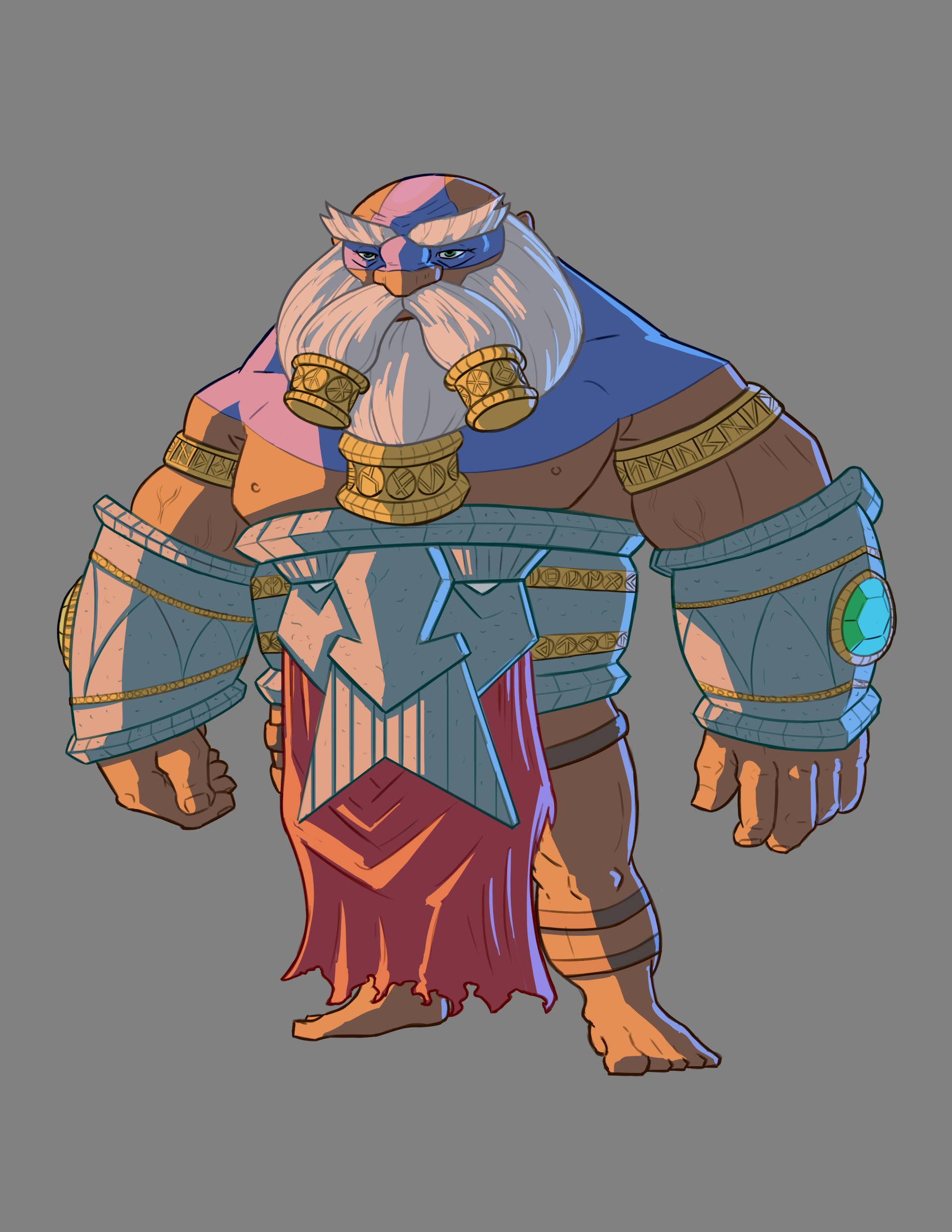 ArtStation - Ancient Dwarf Warrior