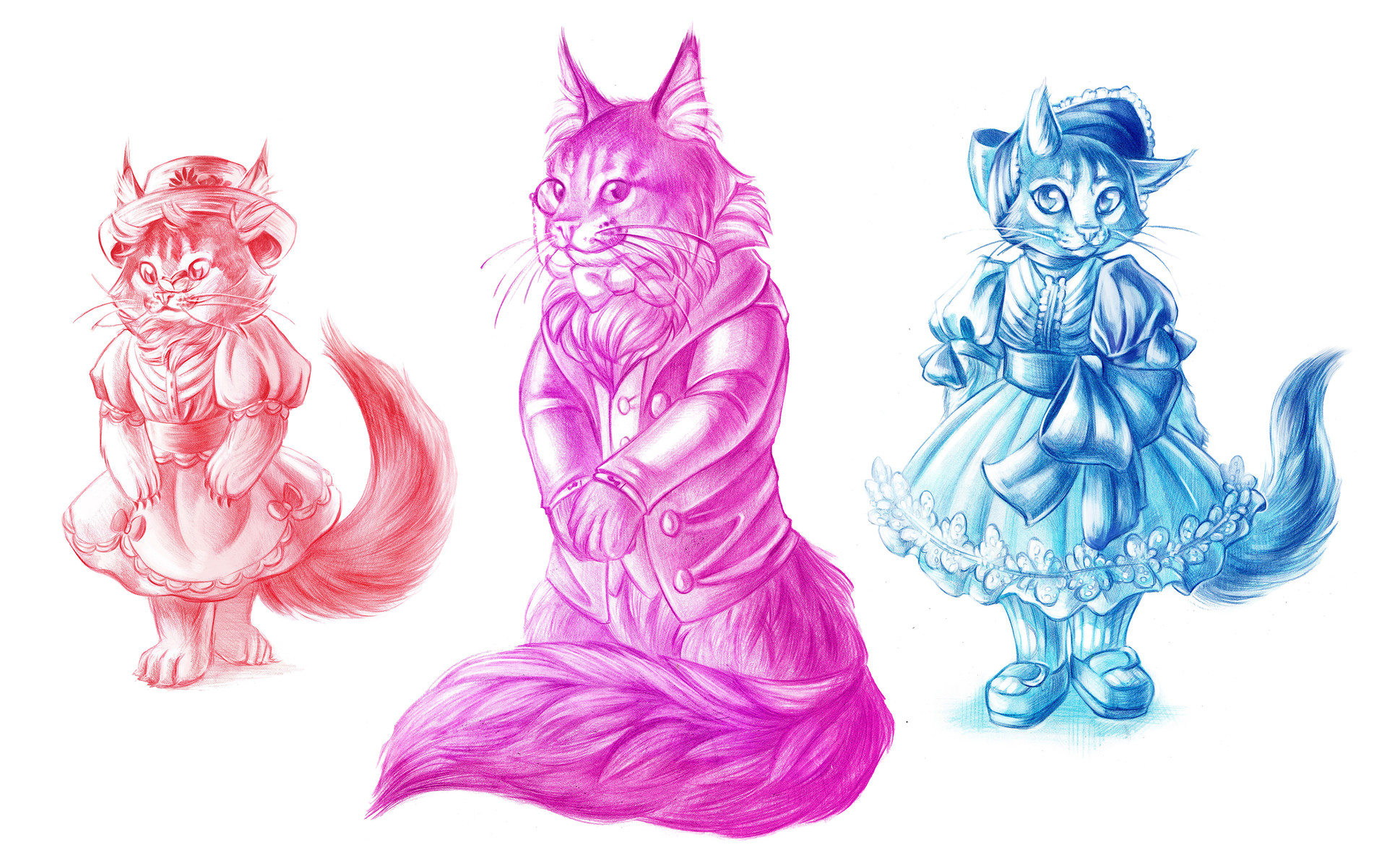 ArtStation - Fancy Cats