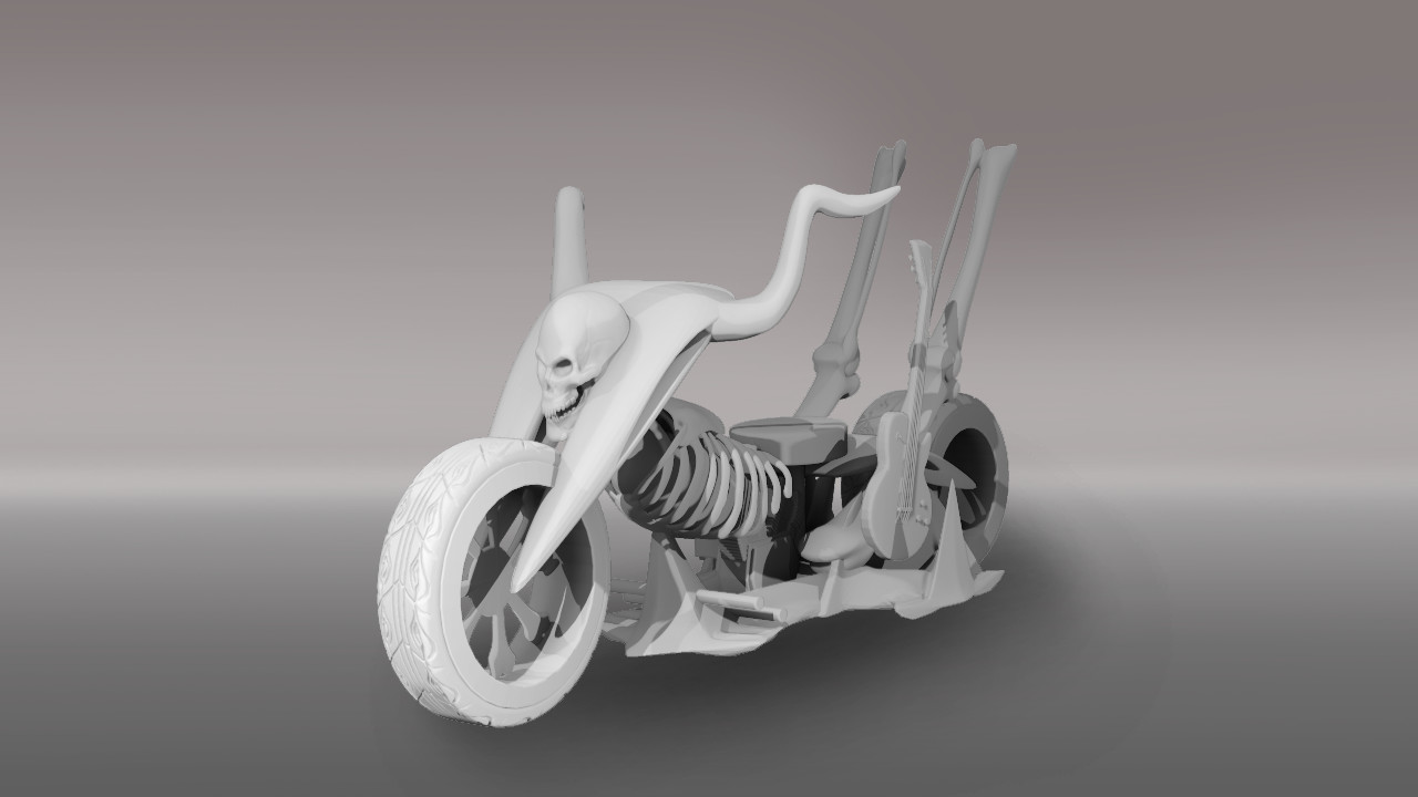 ArtStation - Metal Motorcycle