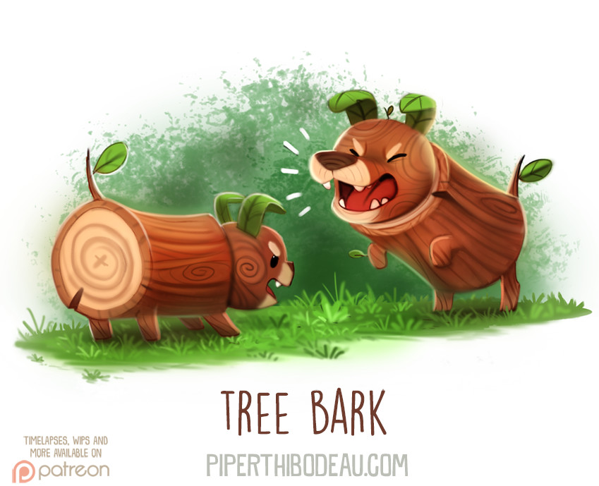 ArtStation - Daily Paint 1617. Tree Bark