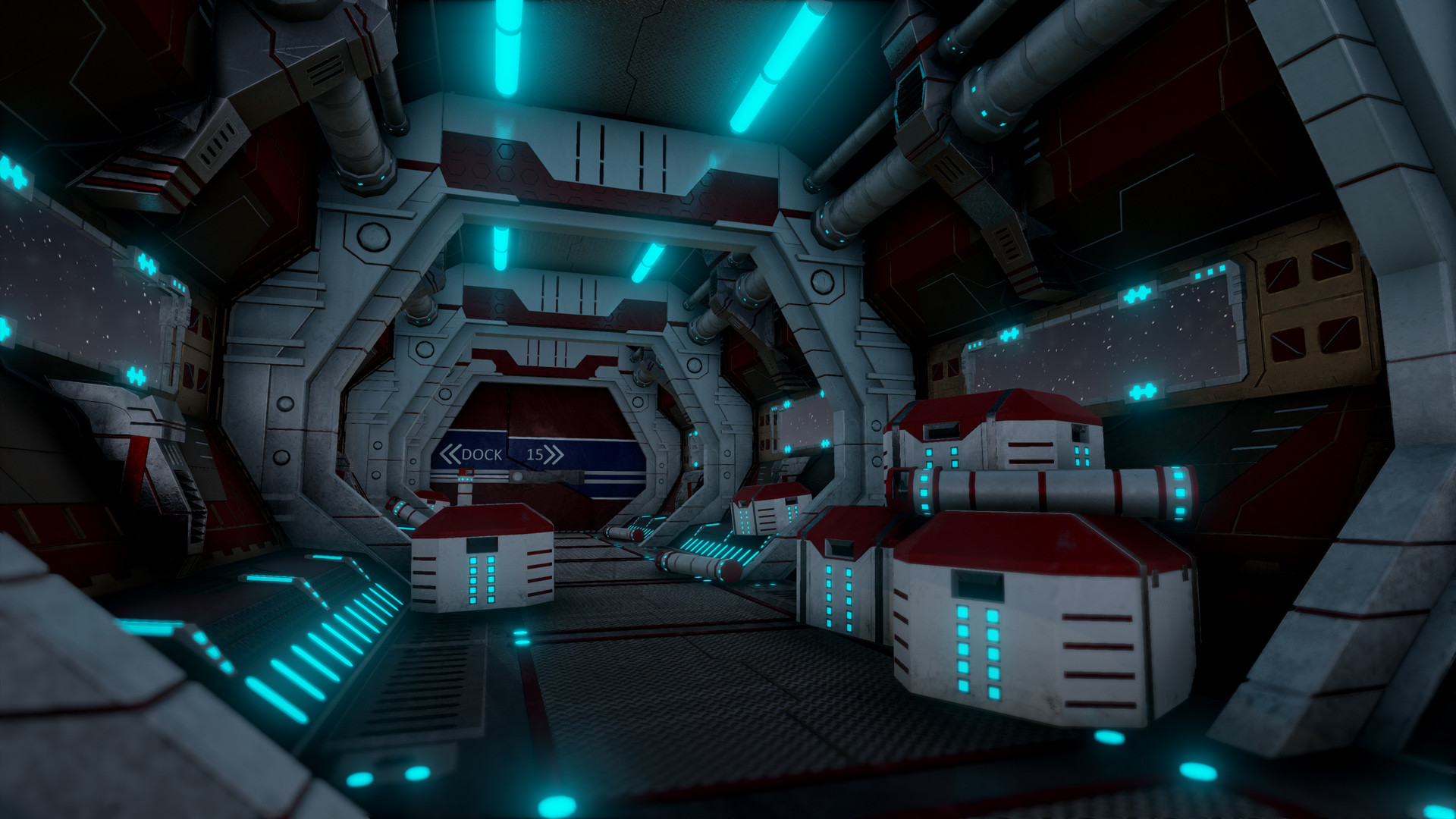 ArtStation - Sci-Fi Station Corridor, Nathan Nodley