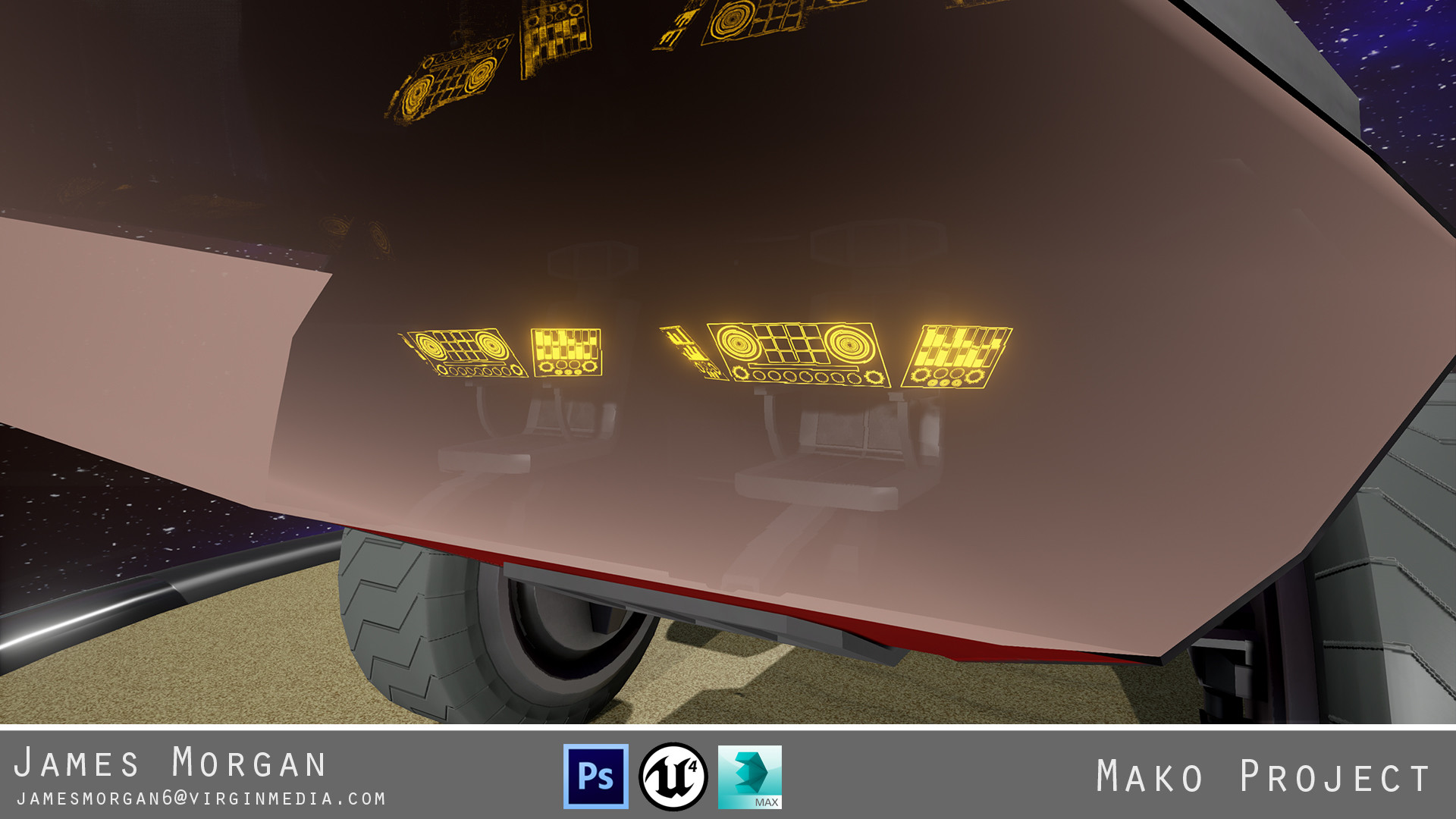 James Morgan - Mass Effect Mako - Fan Art