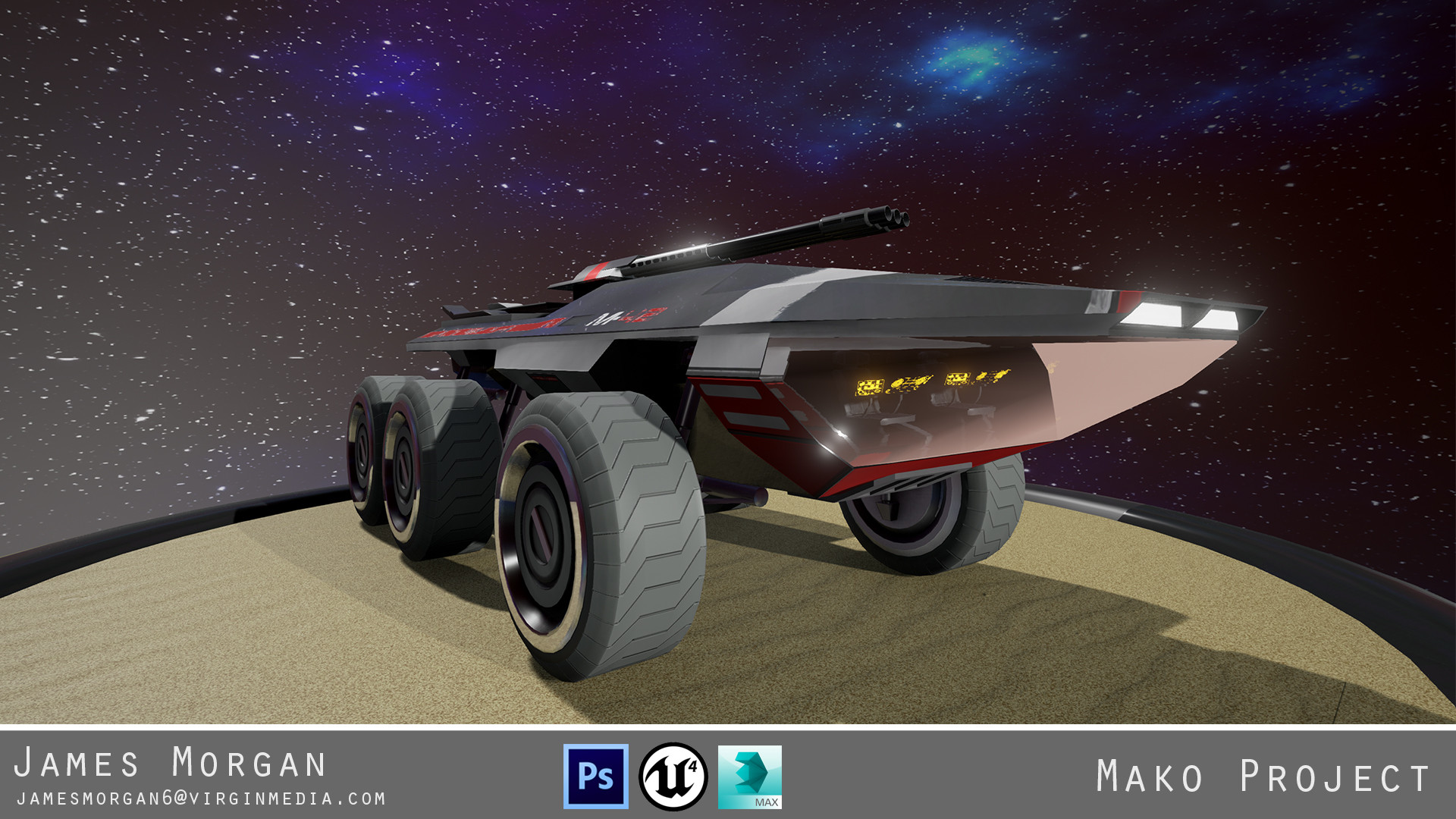 James Morgan - Mass Effect Mako - Fan Art