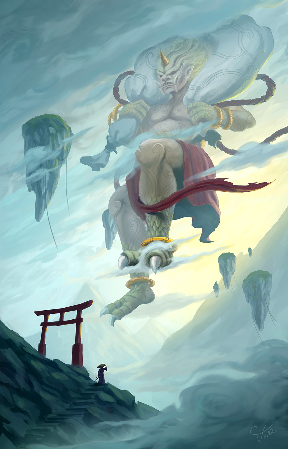 ArtStation - Fujin - God of Wind
