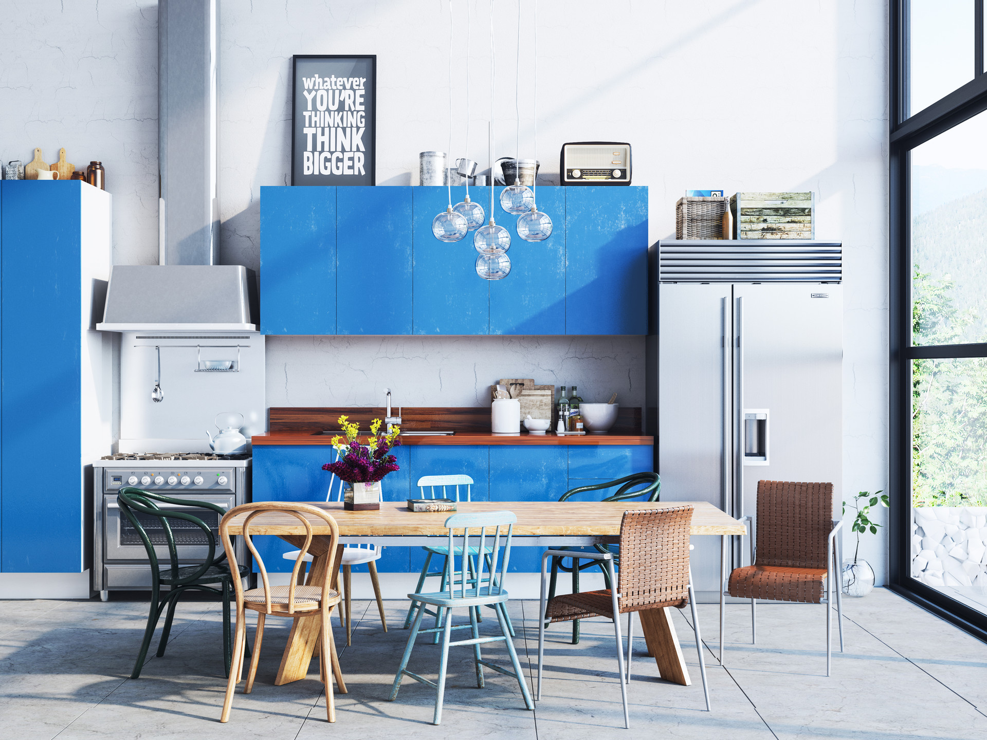 ArtStation - The Blue Old Kitchen