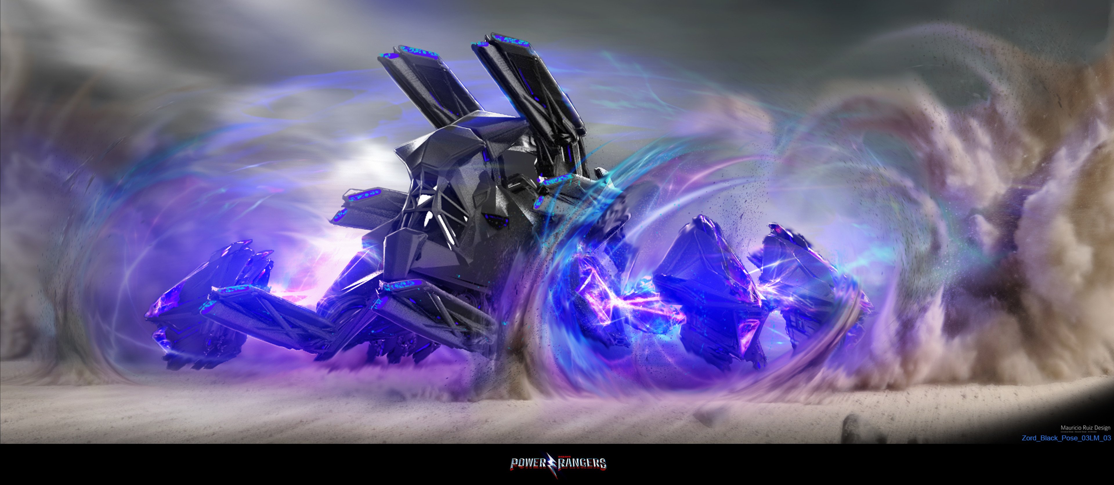 Mauricio Ruiz Design - Power Rangers - Black Mastodon Zord