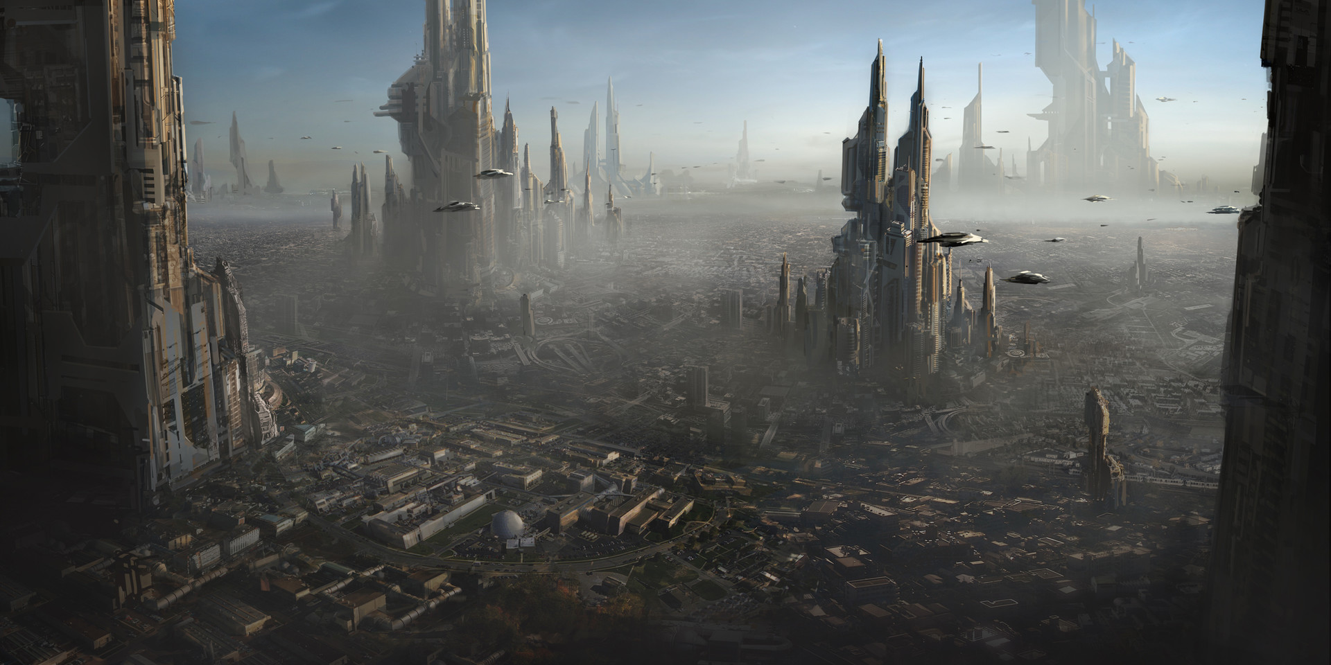 ArtStation - futuristic Cities Environments painting
