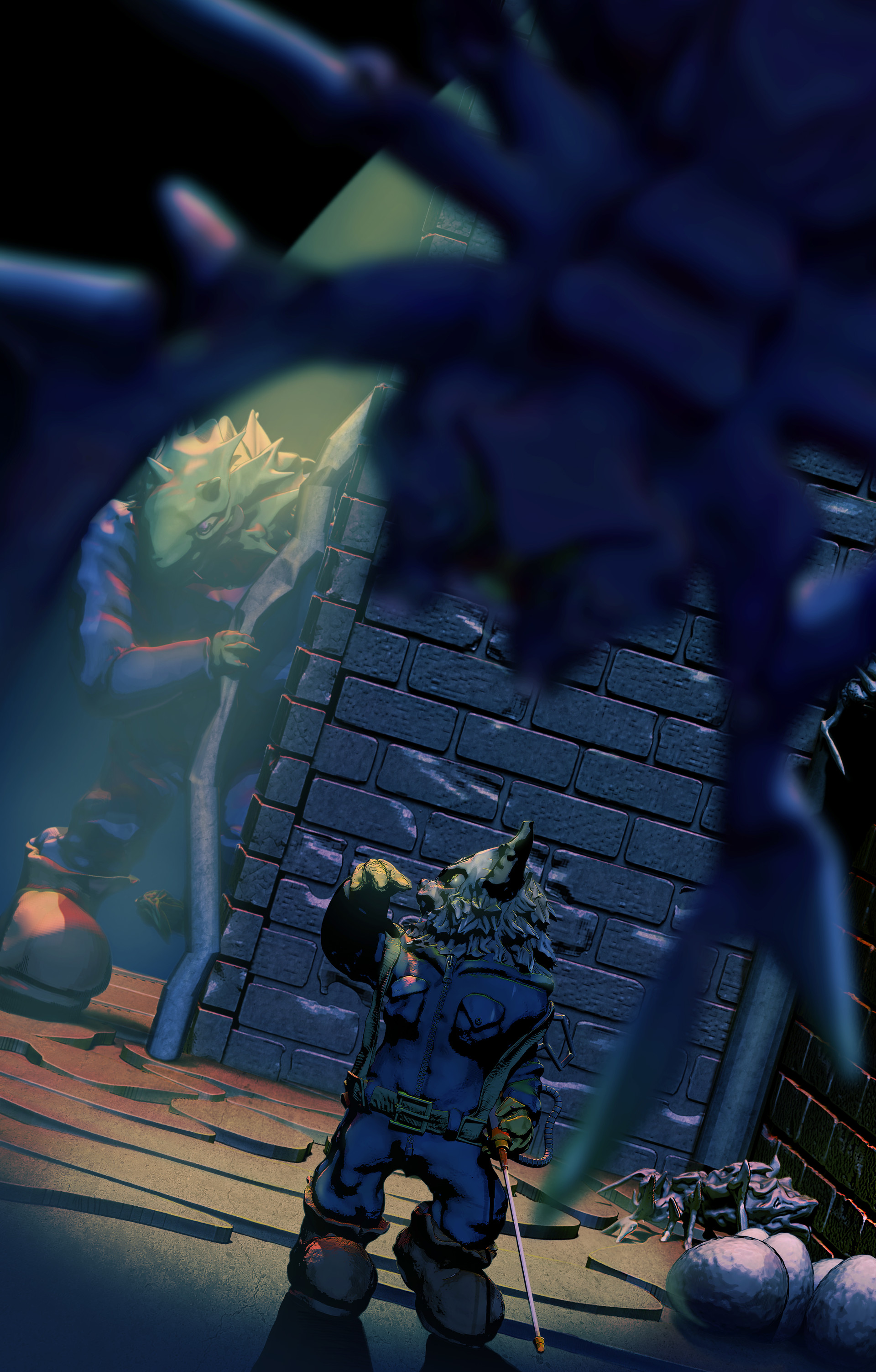 ArtStation - Exterminator Book Cover Project