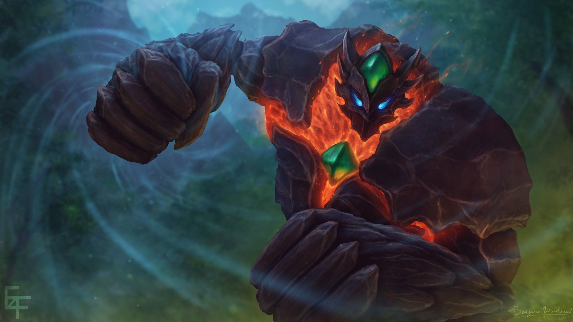 ArtStation - Warm up Doodle ''Rock smasher''