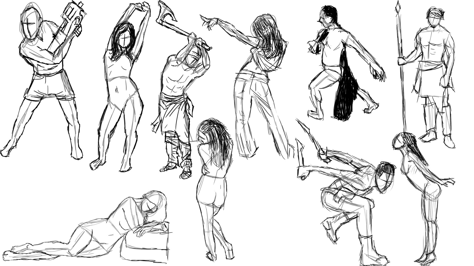 ArtStation - Action Pose Study