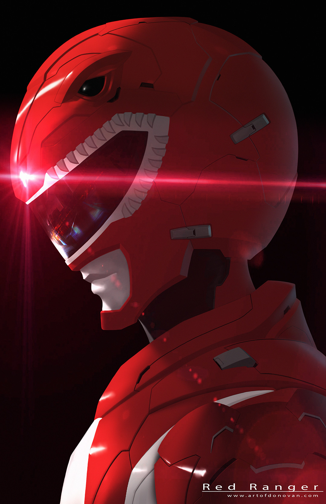 ArtStation - Red Ranger Redesign