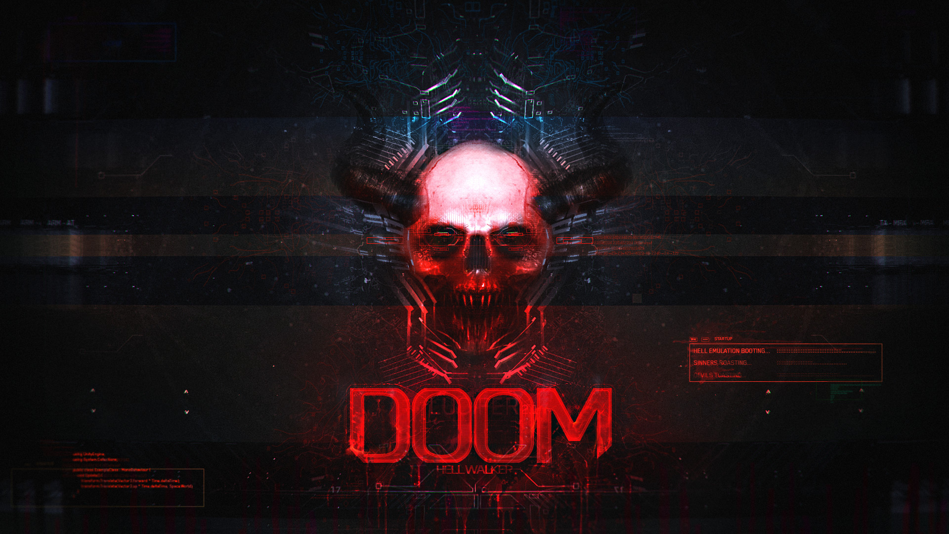 Cyberpunk Tribute to Doom ‘16 (in Wallpaper Form) : r/Doom
