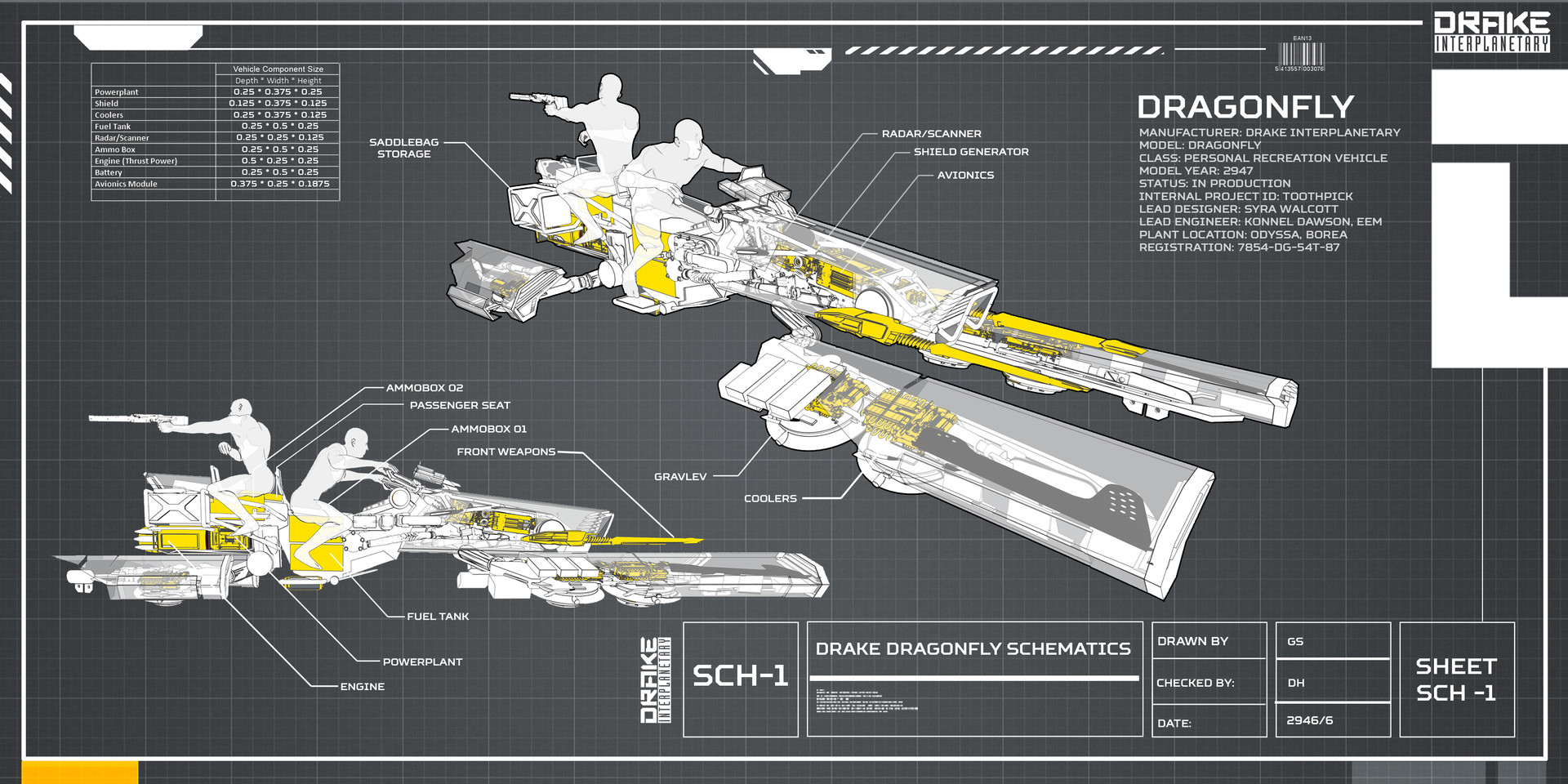 ArtStation - STAR CITIZEN - DRAKE DRAGONFLY CONCEPT DESIGN AND ...