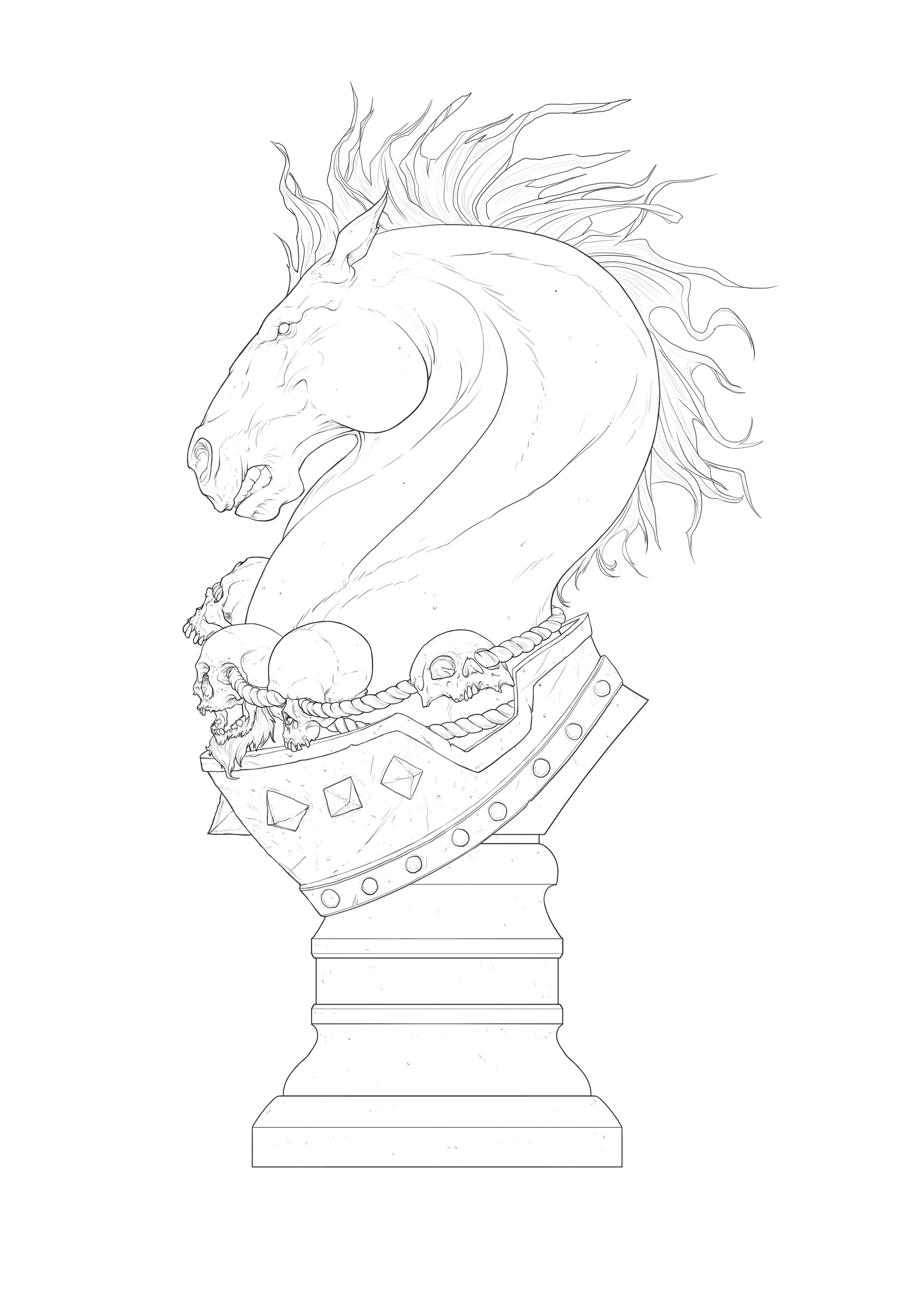 ArtStation - Chess - Knight