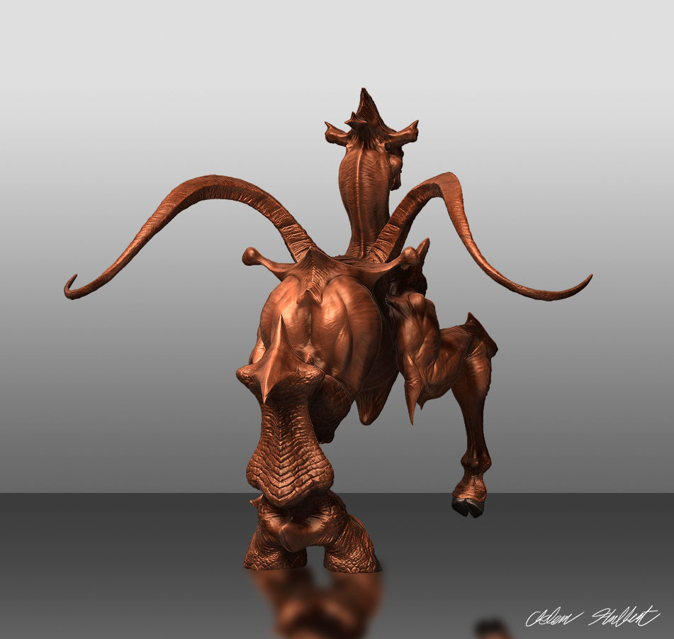 Adam Hulbert - Tri-lope herd at sunset