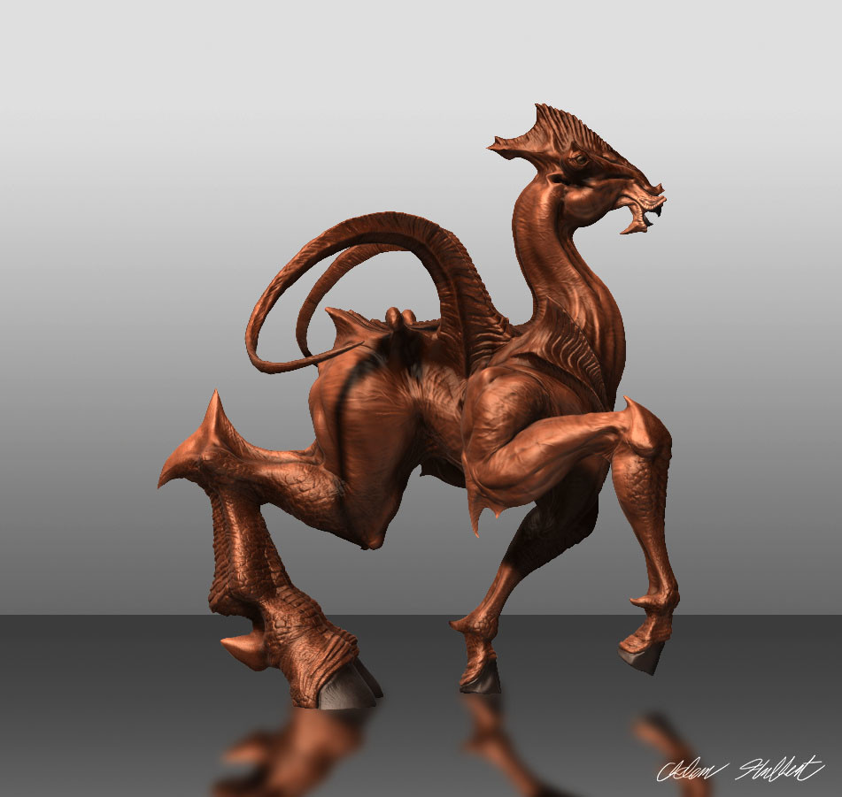 Adam Hulbert - Tri-lope herd at sunset