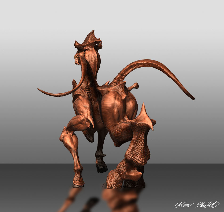 Adam Hulbert - Tri-lope herd at sunset