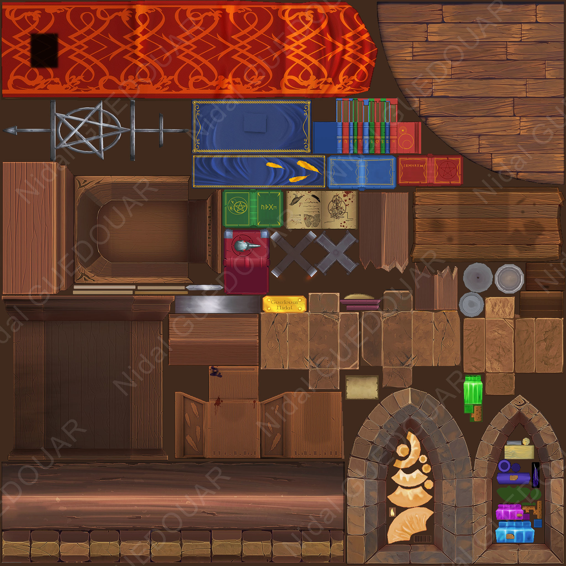 Nidal Guedouar - Diorama old Library