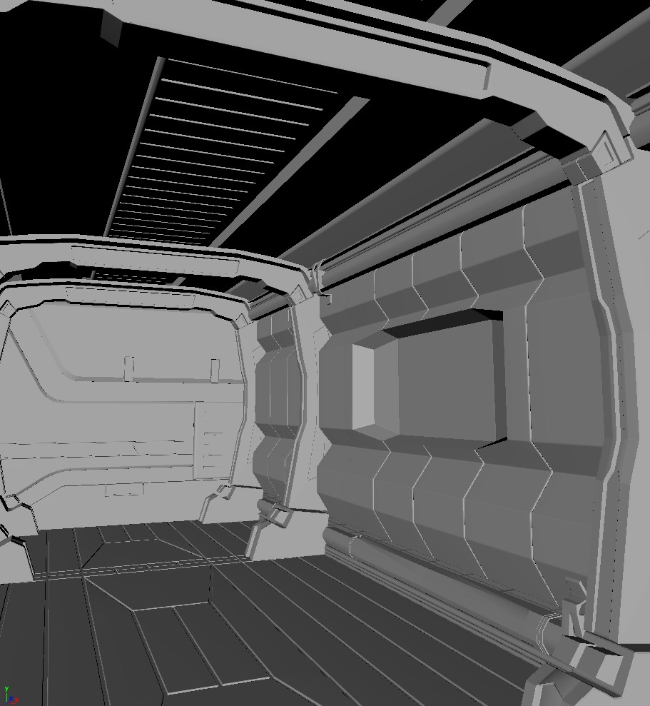 ArtStation - Sci-fi corridor