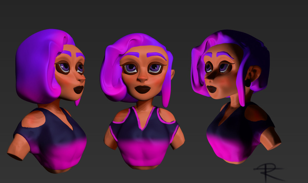 ArtStation - funky girl