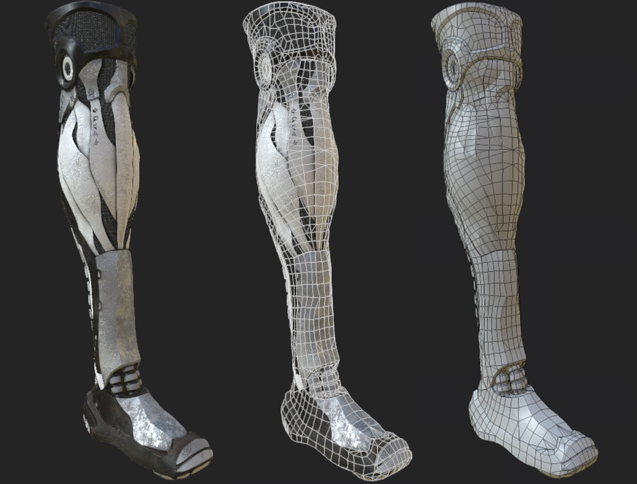 Petar D. 'Spriggan' - Cybernetic Leg Concept