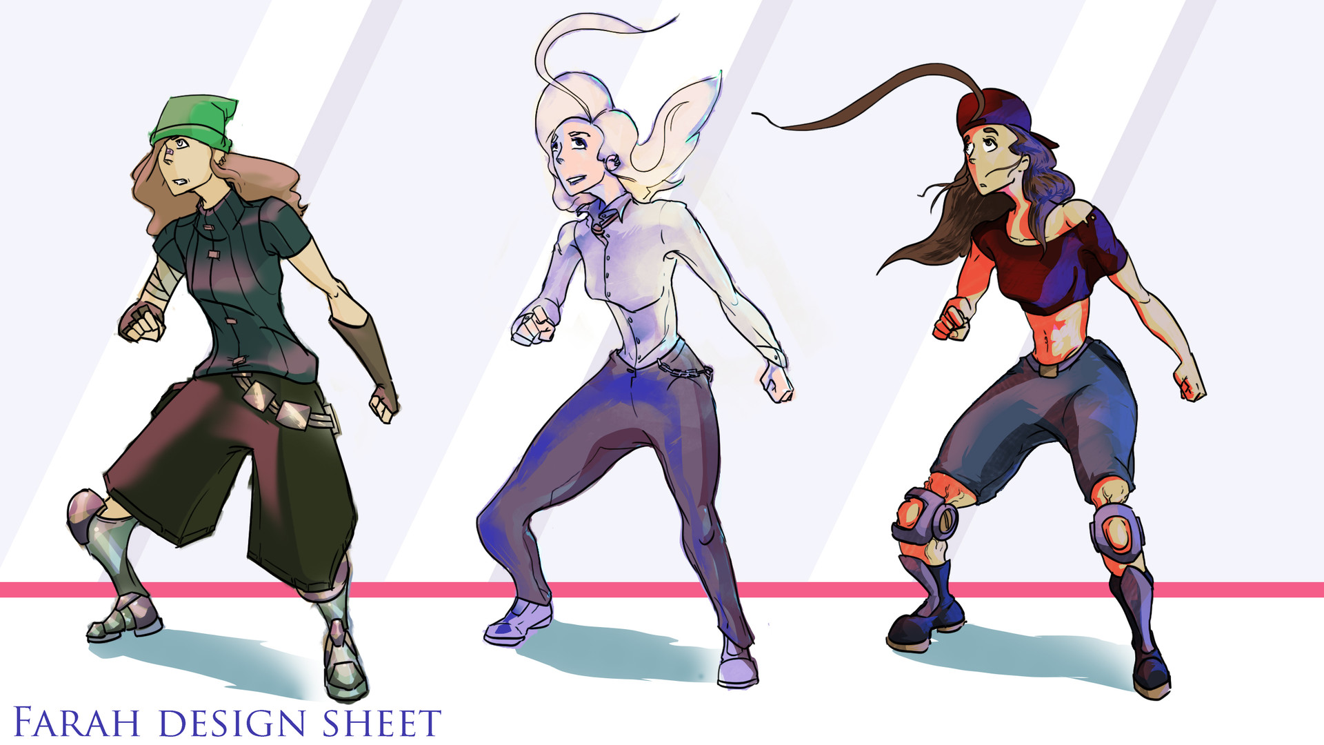 ArtStation - 'Farah' Character Design Sheet - Orandaxu Concepts