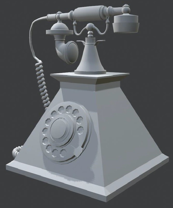 ArtStation - Vintage Telephone