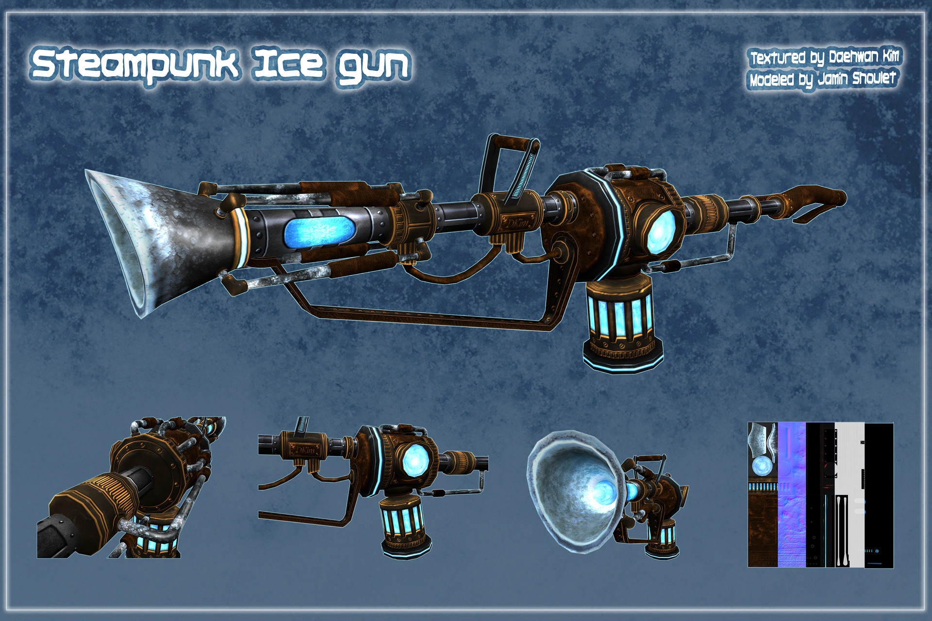 ArtStation - Steampunk Ice Gun