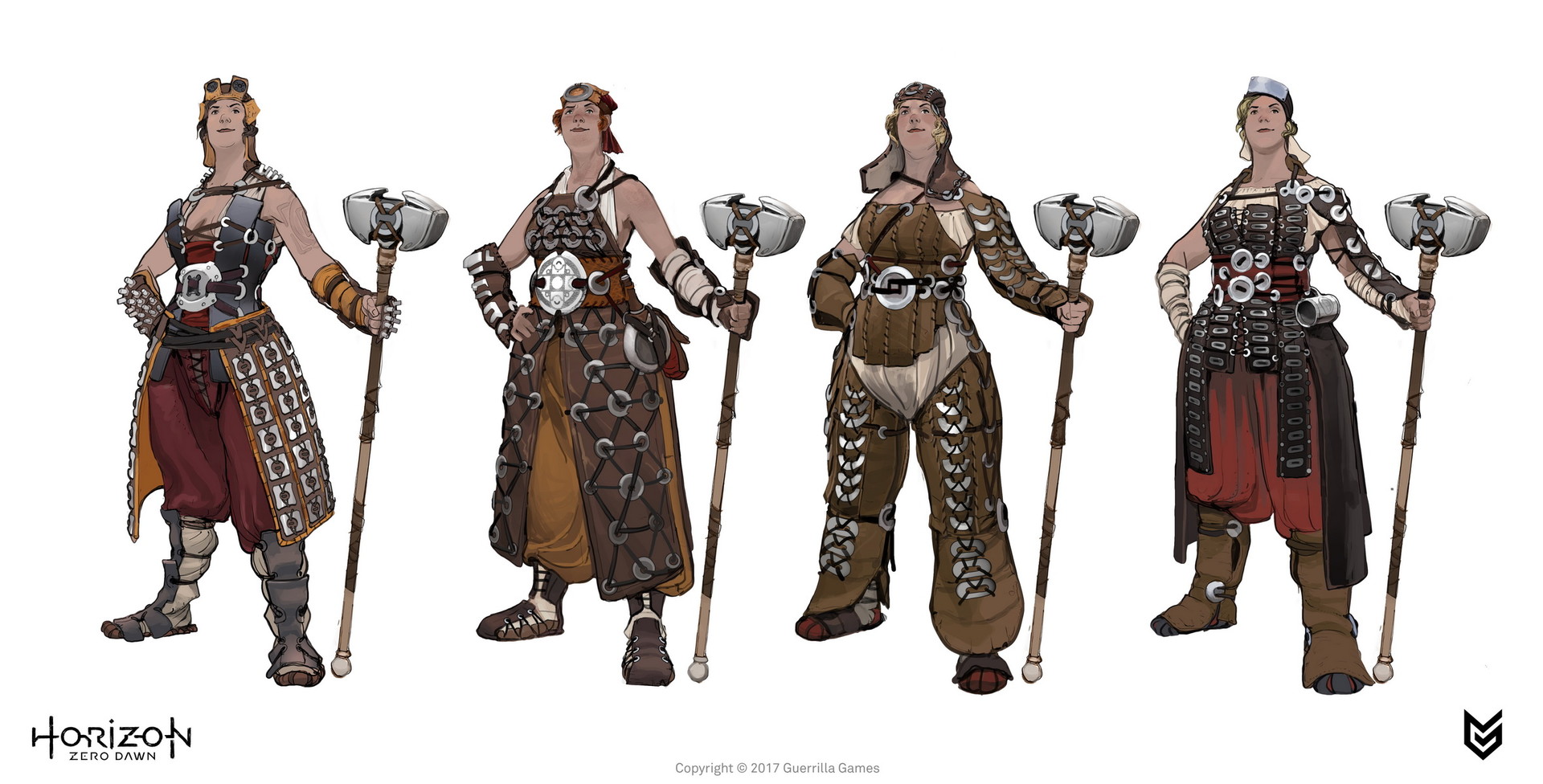 Ilya Golitsyn - Horizon: Zero Dawn - tribes concept art