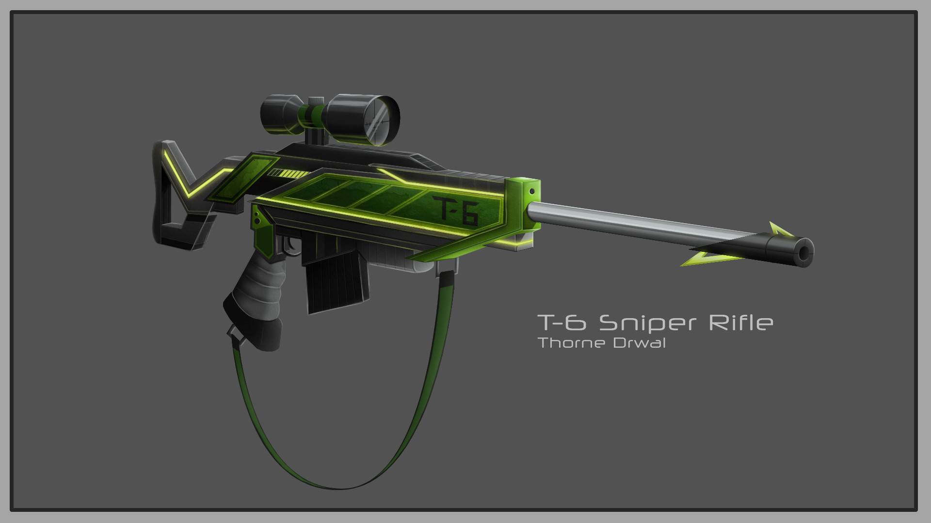 ArtStation - T-6 Sniper Rifle
