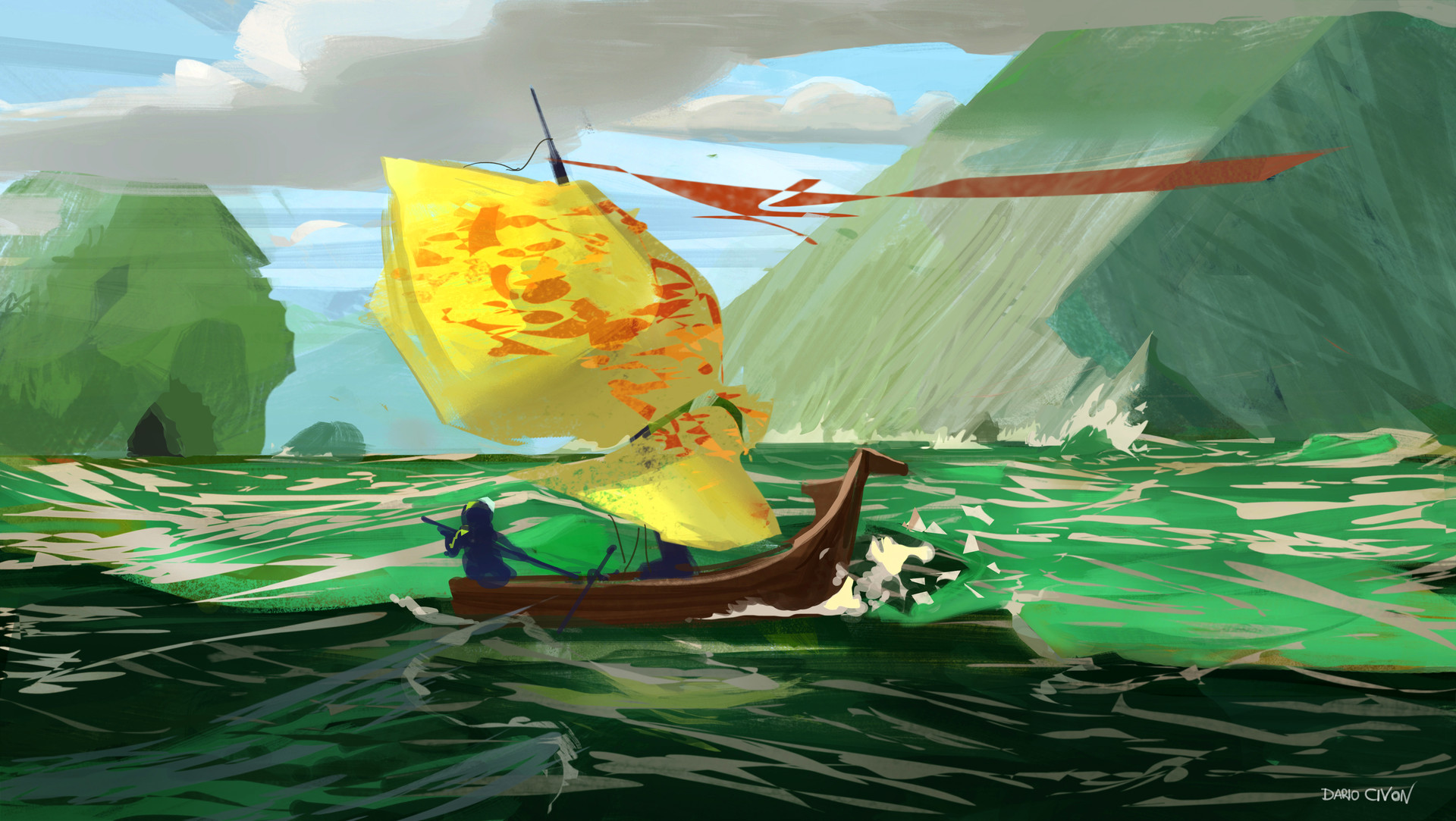 ArtStation - Zelda: Wind Waker Fanart