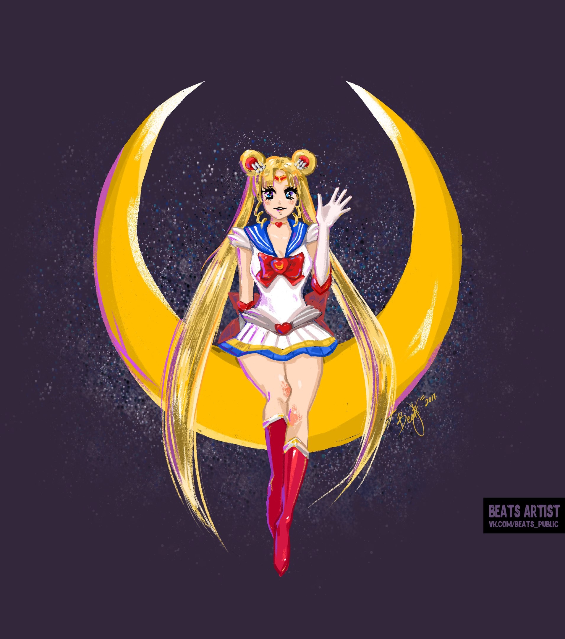 ArtStation - Sailor Moon illustration