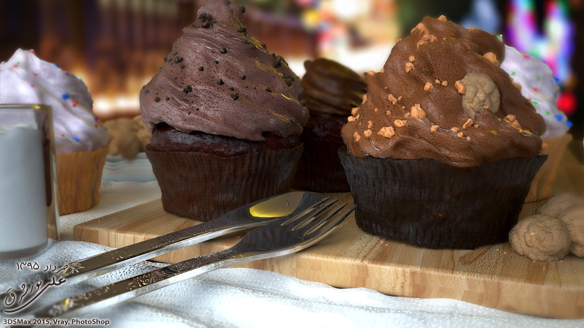 ArtStation - 3D Cupcakes :)