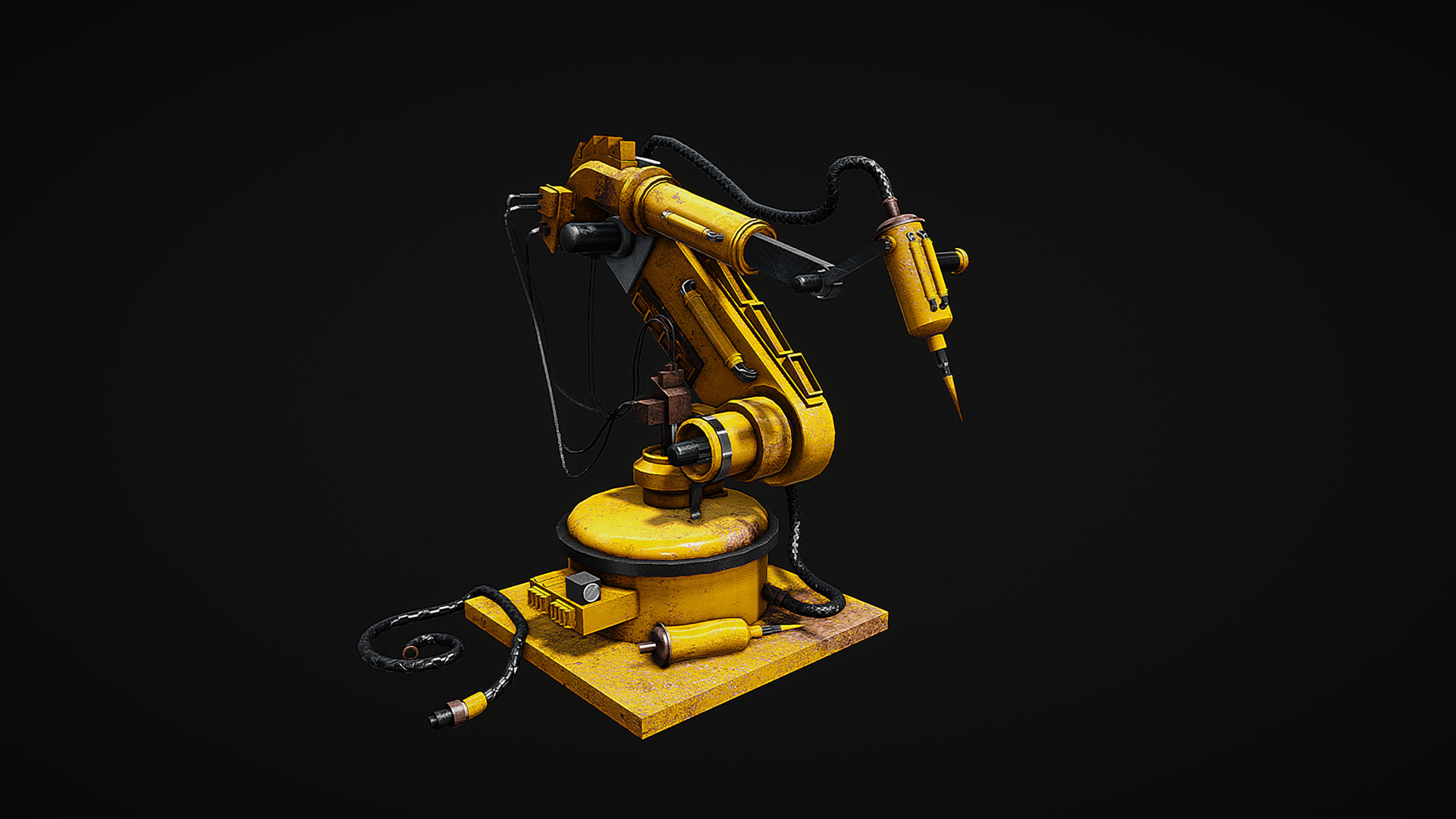ArtStation - Automated hydraulic arm