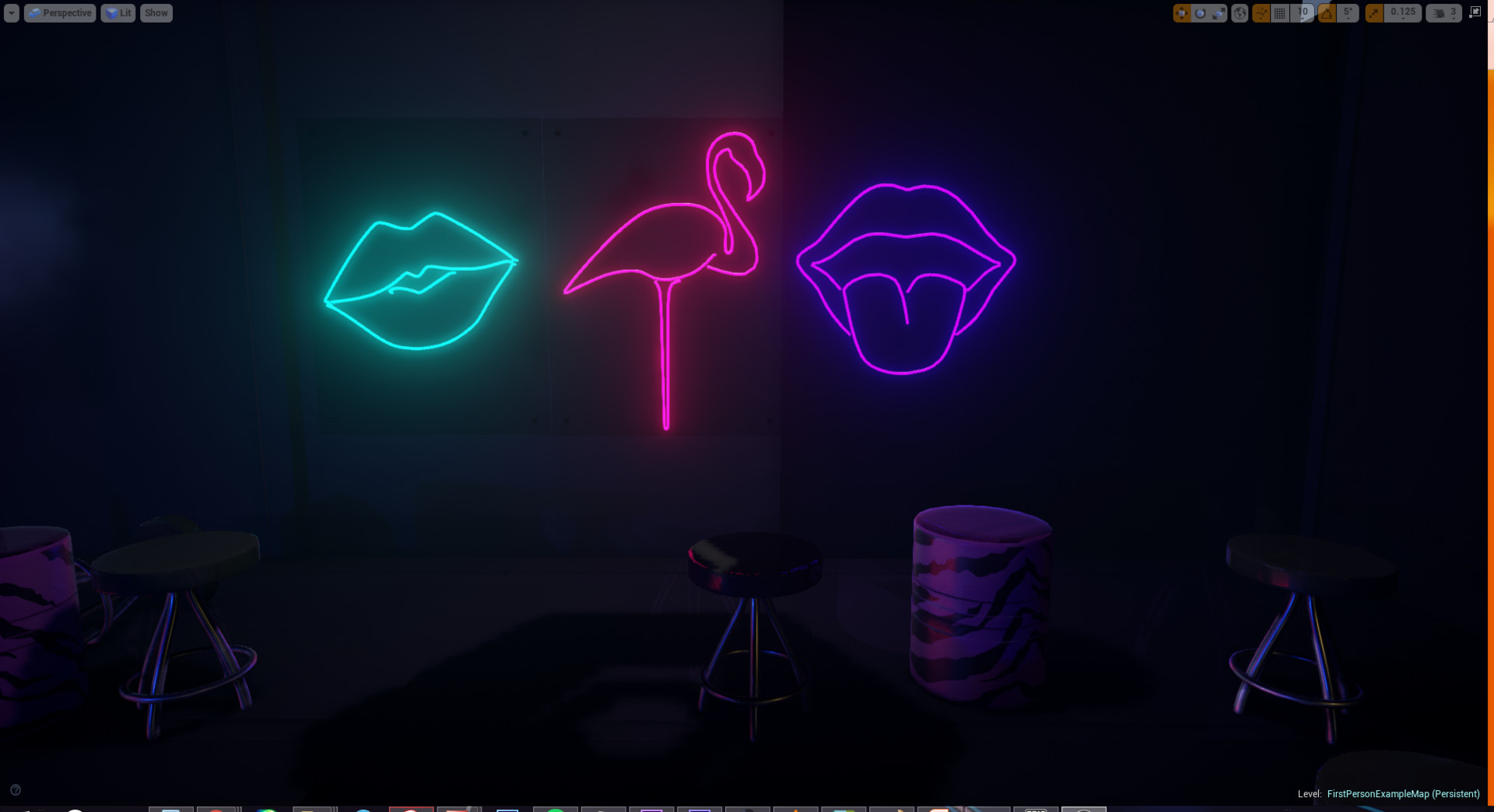 Nara - Neon Noir Environment