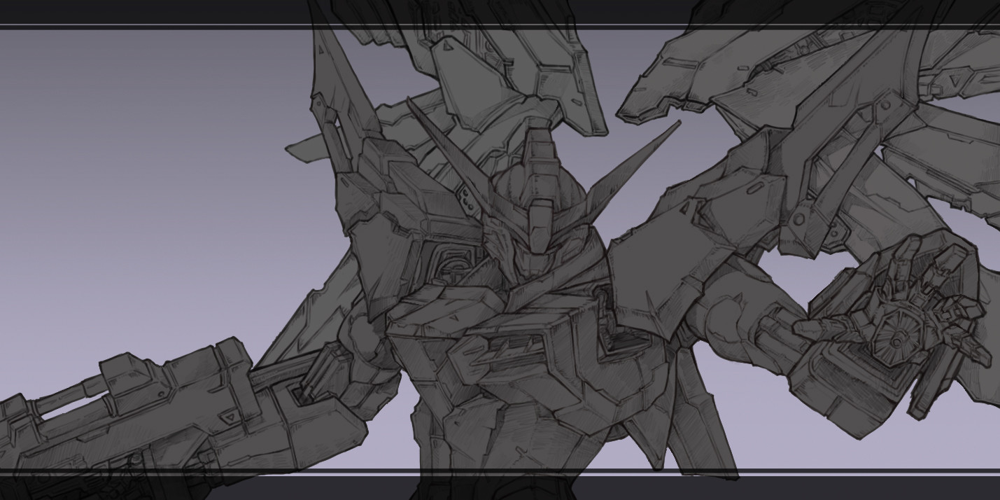 destiny gundam render