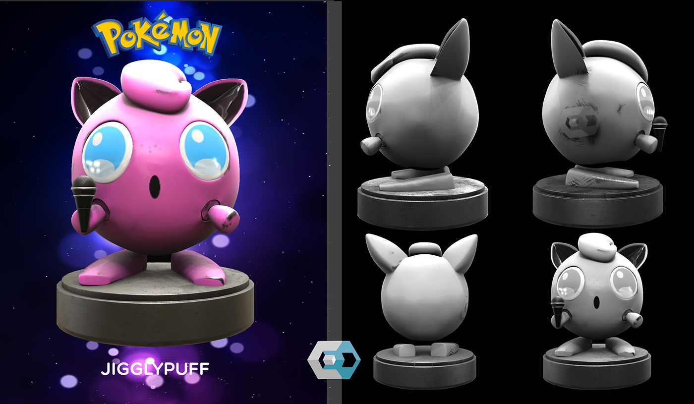 ArtStation - Modelado tex y render pokemon