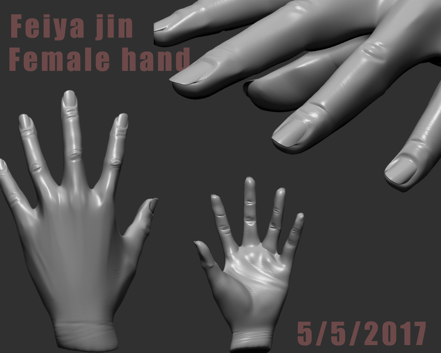 ArtStation - Female Hand Study