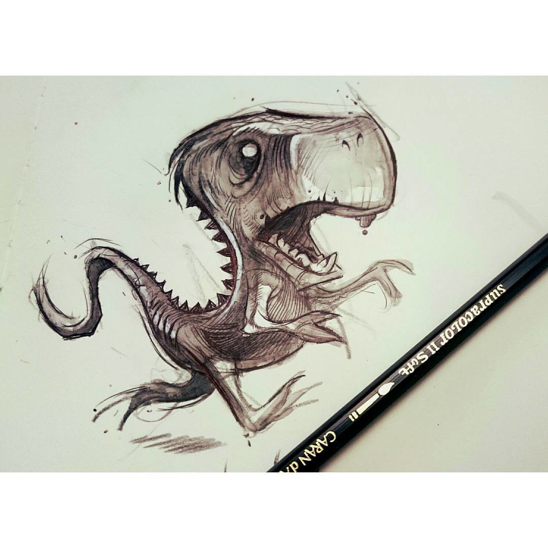 ArtStation - Tiny Dinosaur Scribble