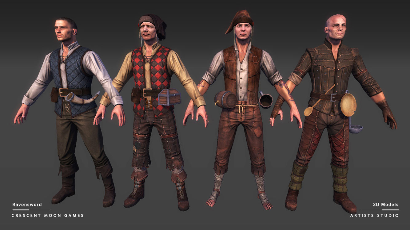 Artists Studio - "Ravensword" Characters