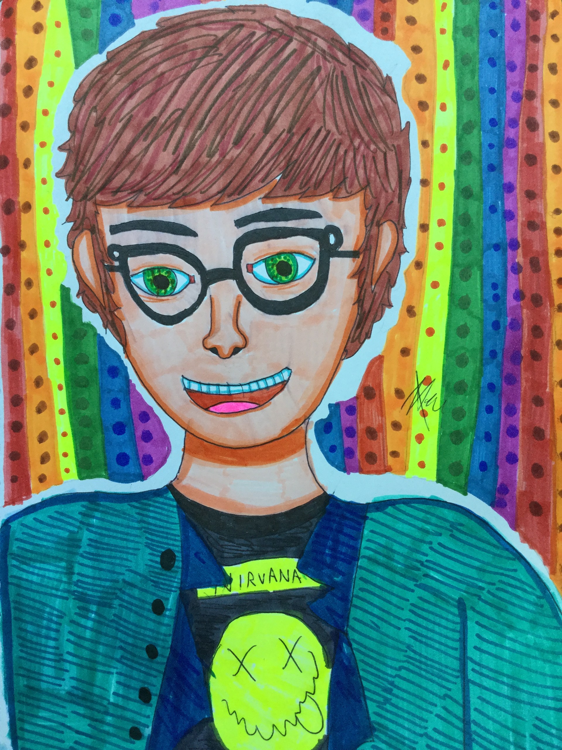 ArtStation - Smile and red hair (Self Portrait)