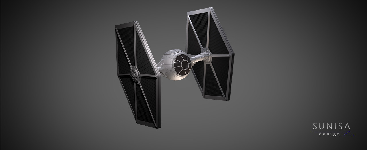 ArtStation - Tie fighter 3D Visualization