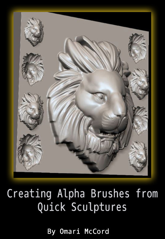 ArtStation - Quick Tuturial: Creating Alpha Brushes from Quick Sculptures