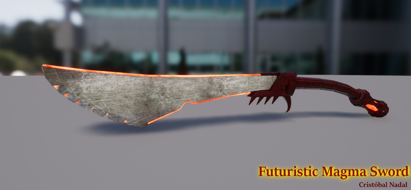 ArtStation - Futuristic Magma Sword