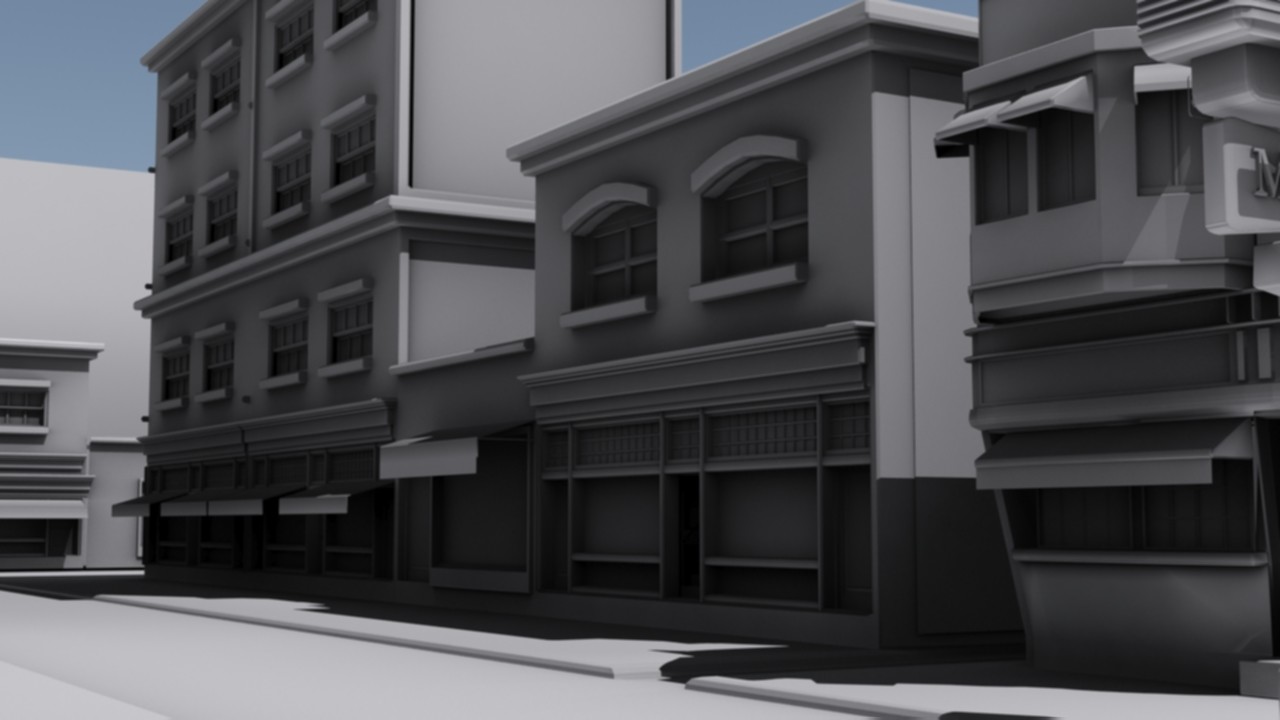 Zohir Meddane - 3D Environment Modeling Fifties Street (Work in progress)
