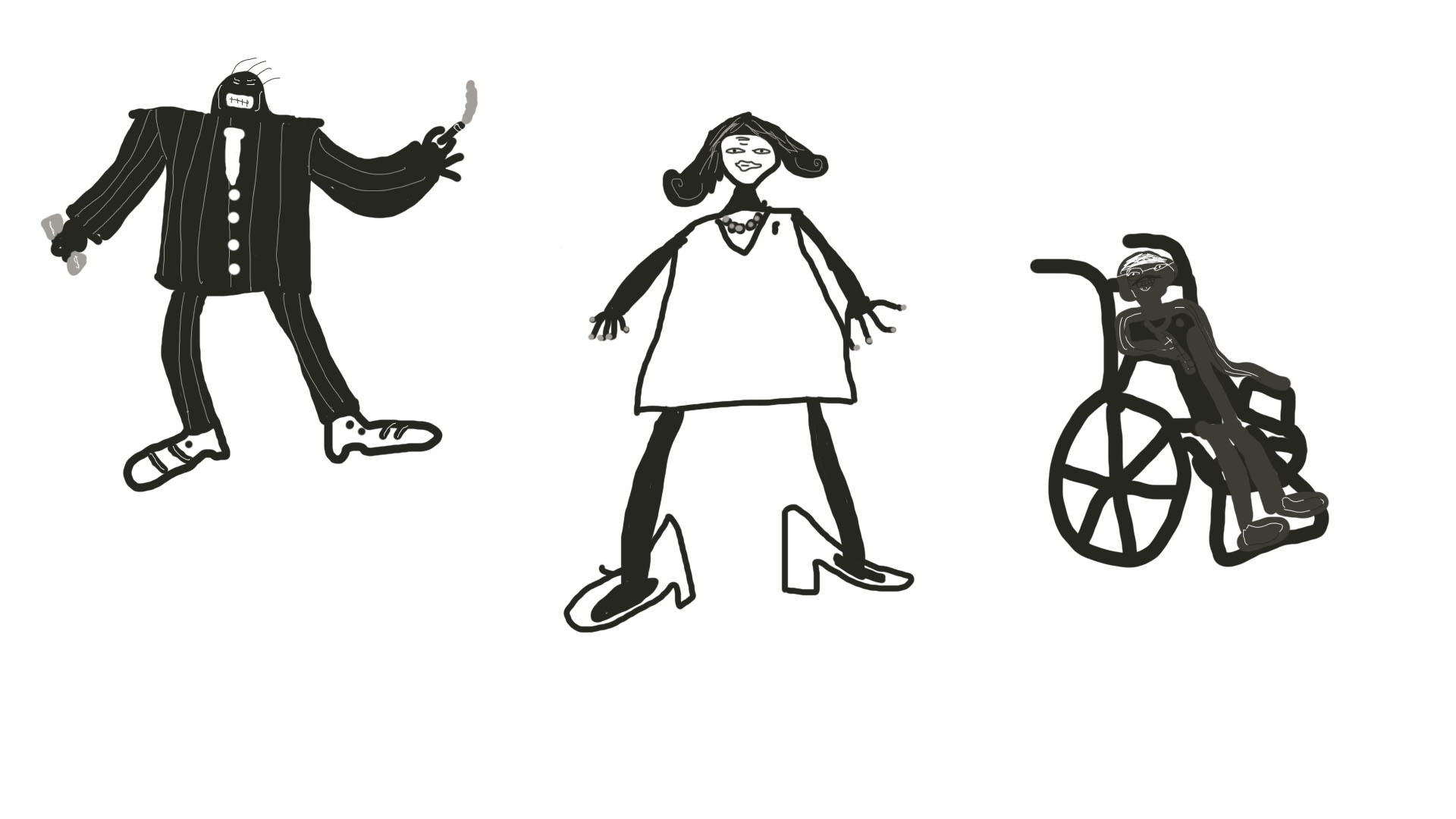 ArtStation - character line drawings